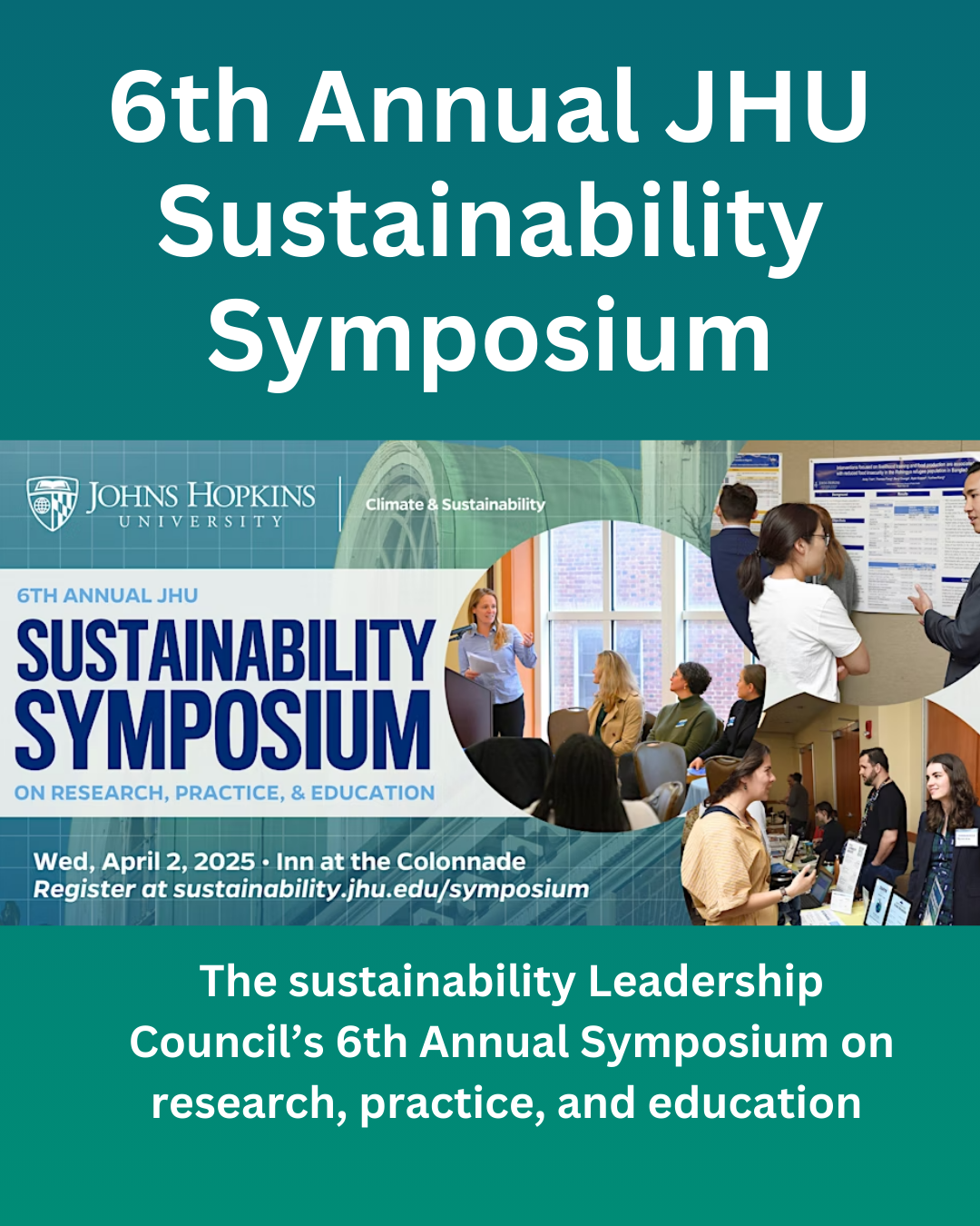 Insights from the Johns Hopkins 6th Annual Sustainability Symposium - Planetary Health Alliance