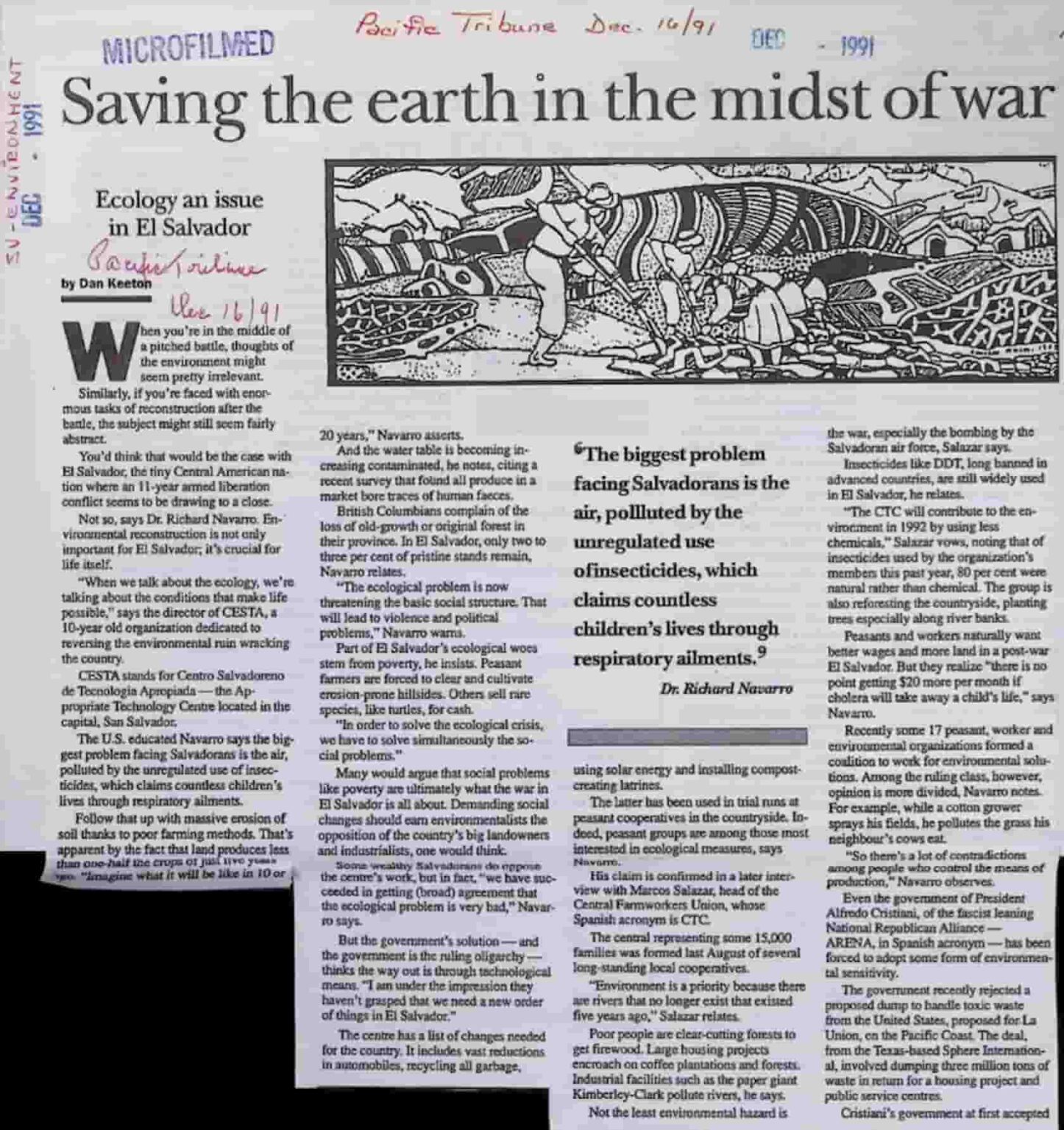 The Lasting Legacy of the Salvadoran Civil War on Environment and ...
